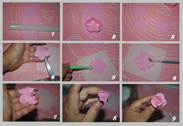 PATYSKITCHEN: HOW TO MAKE FONDANT ROSES WITH 5 PETALS CUTTER