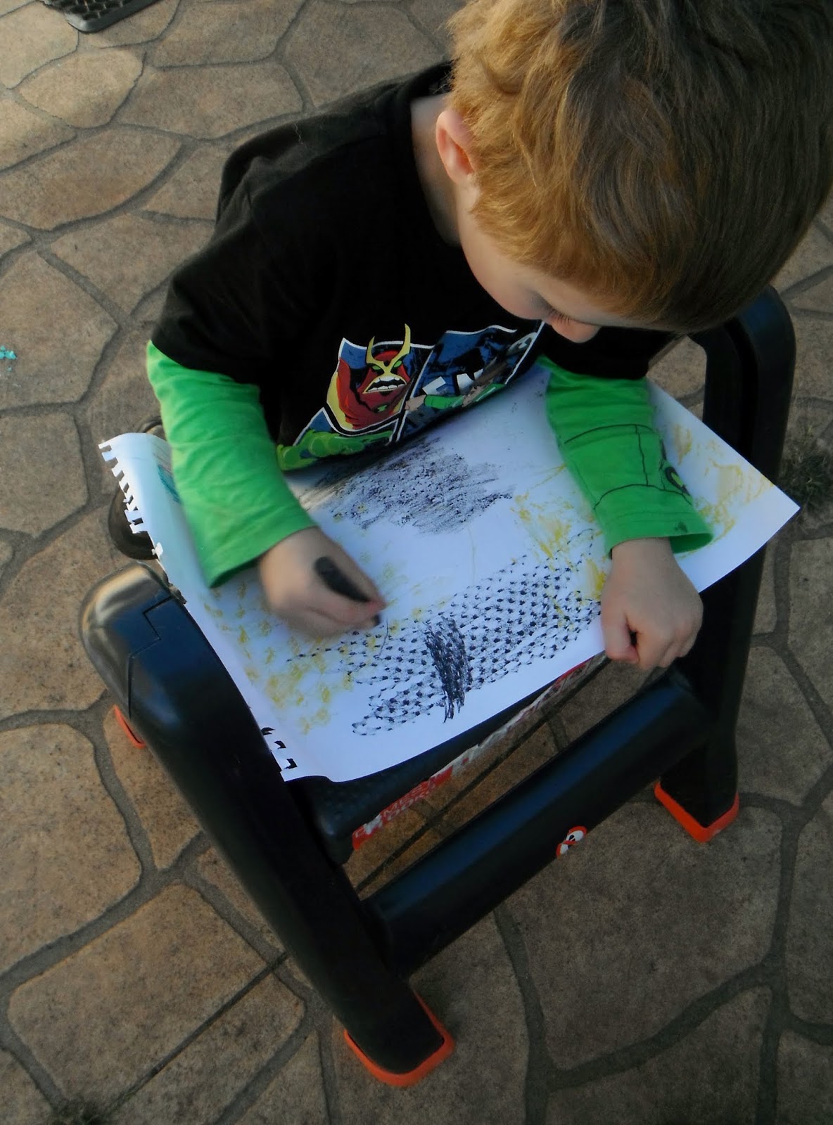 Adventures at home with Mum: Outdoor Surface Rubbing (A classic)