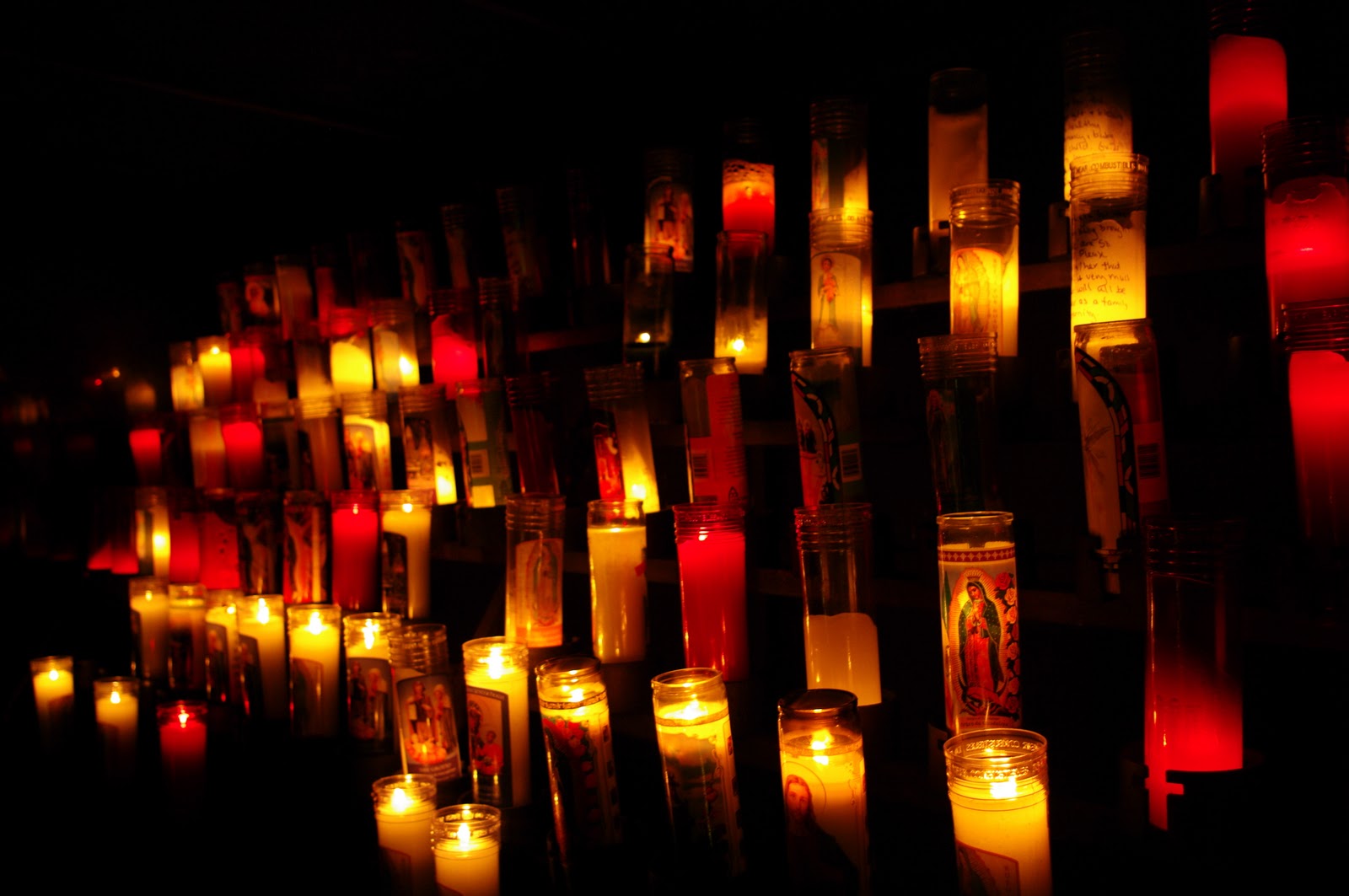 passengers on a little spaceship: the grotto's festival of lights