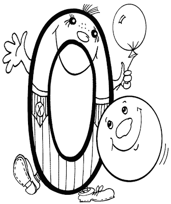 Belajar Mewarnai Angka 0 (nol)