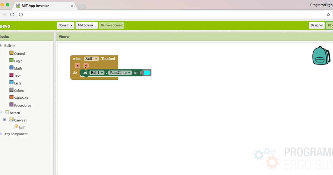 Proyectos .aia MIT Inventor 2: Mi Primera App
