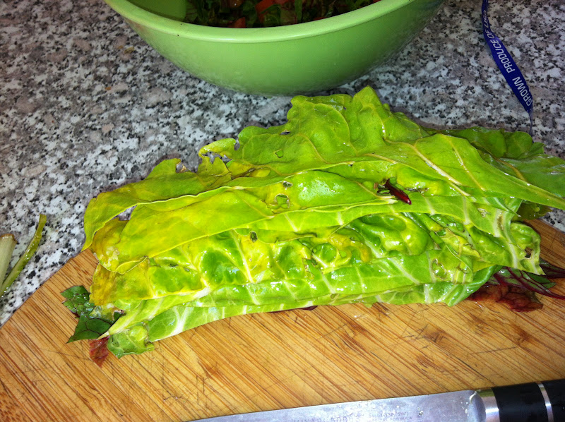 The Curried Cook: Rainbow Chard Tea Leaf Salad