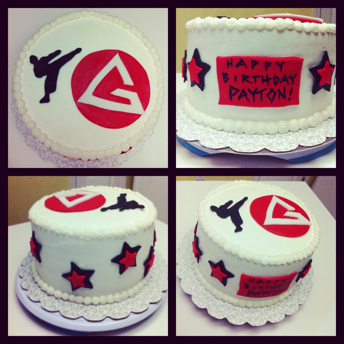 Gingerly Created Confections: Jiu Jitsu/Kickboxer Cake