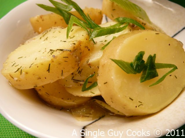 A Single Guy Cooks: Marinated Potato Salad