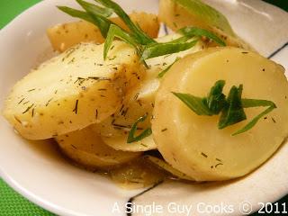 A Single Guy Cooks: Marinated Potato Salad
