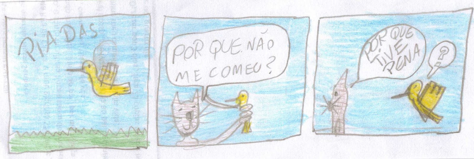 História em Quadrinhos - Sexto ano: A piada da formiga