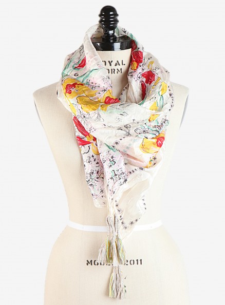 Fashion Hunter's Report: Shop Boho Scarf Johnny Was Morning Mist Scarf