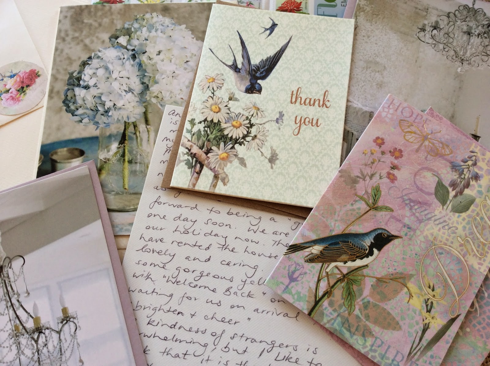 The Bluebirds are Nesting...: Pen friends.