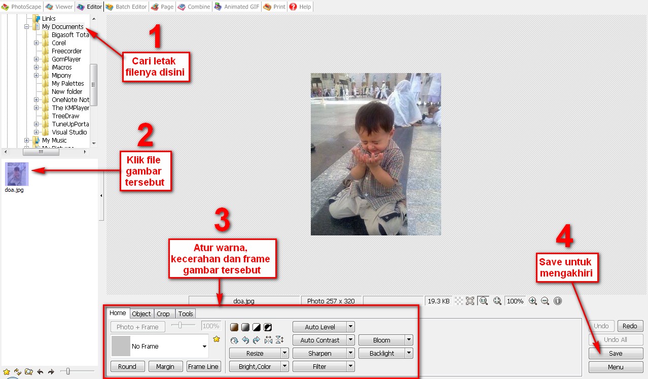 Trik Mengedit Photo Dengan PhotoScape
