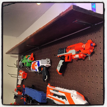 The Library Voice: Hagan's New Nerf Gun Wall....Our Awesome Spring ...