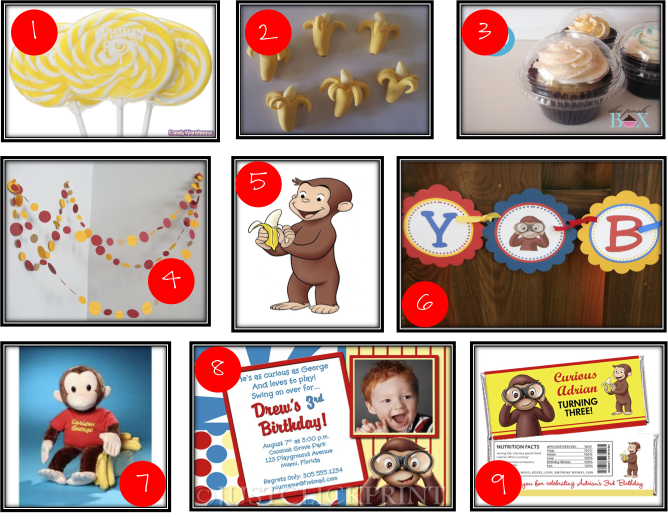 The B-day girl: Party Inspiration Board: Curious George
