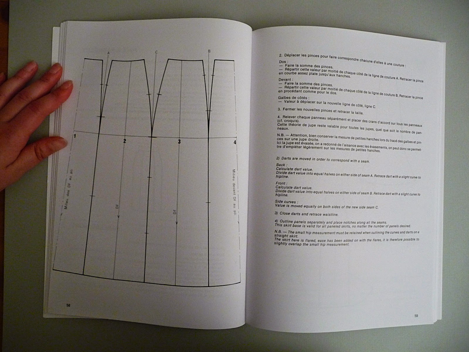 ESMOD Pattern Drafting Textbook - modelist kitapları
