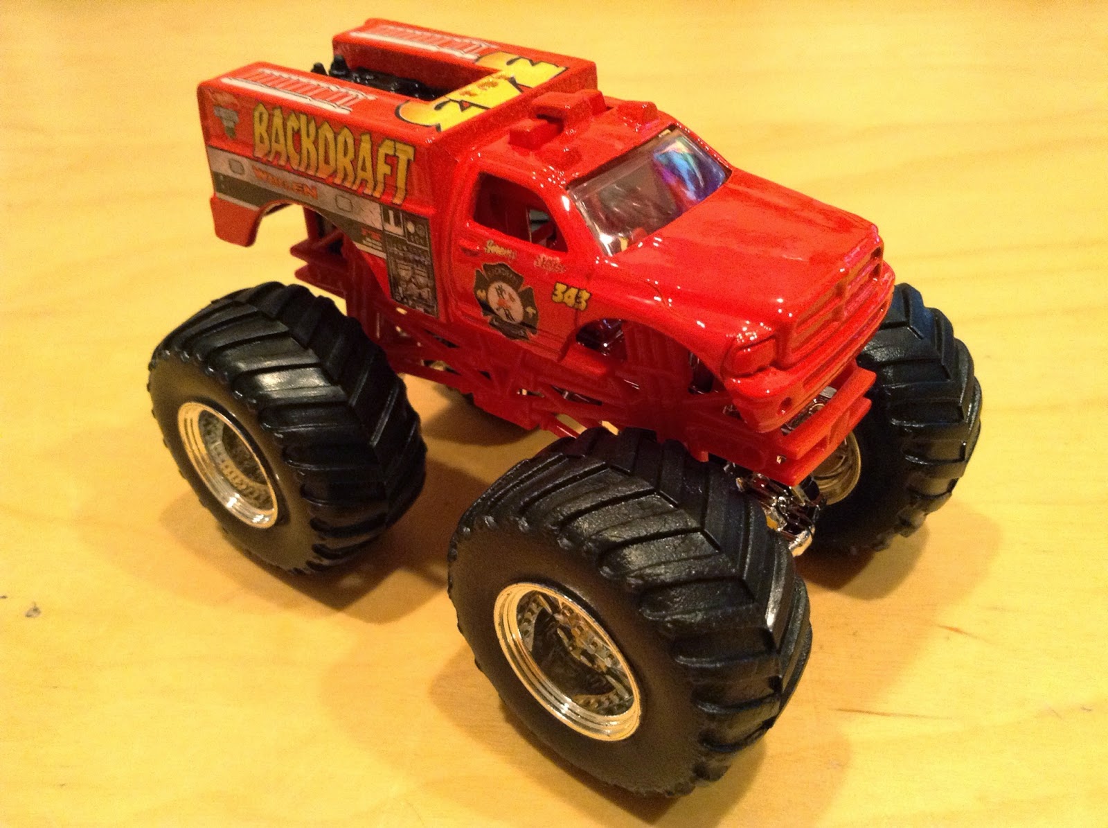 JULIAN'S HOT WHEELS BLOG: Backdraft Monster Jam Truck