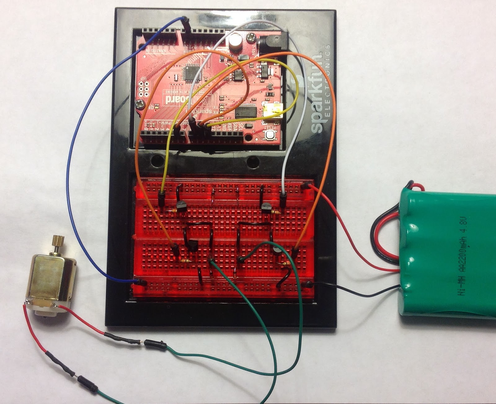 Arduino - How To's: Motor Control using and H-Bridge