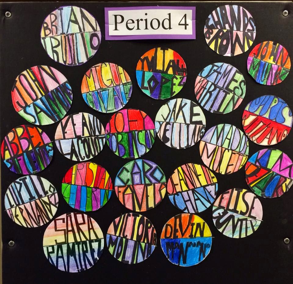 Mrs. Wille's Art Room: Name Designs