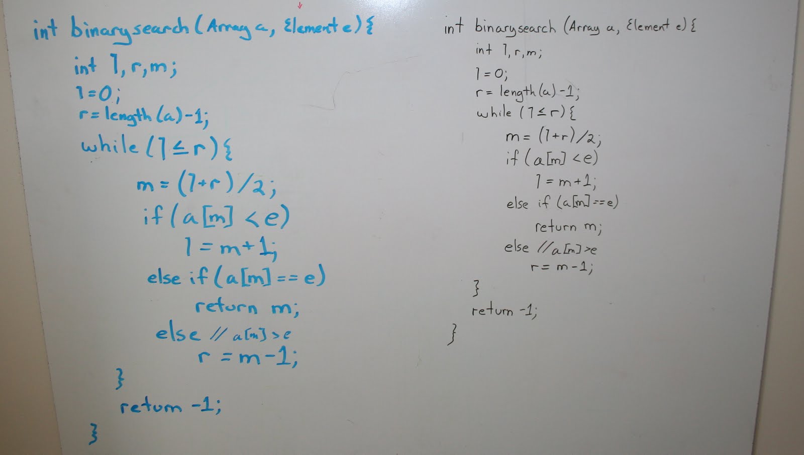 White Board Coding