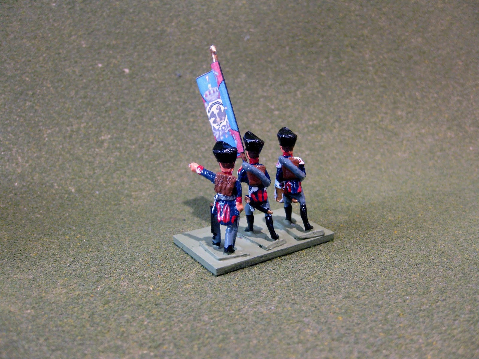 ROS 25mm FIGURES: Painted Prussian Line Infantry Command
