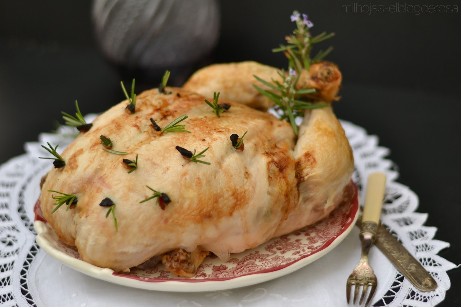 Milhojas: Pollo relleno al aroma de trufa
