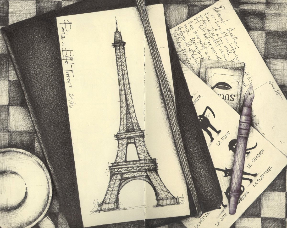 andrea joseph's sketchblog: etched forever as a moment