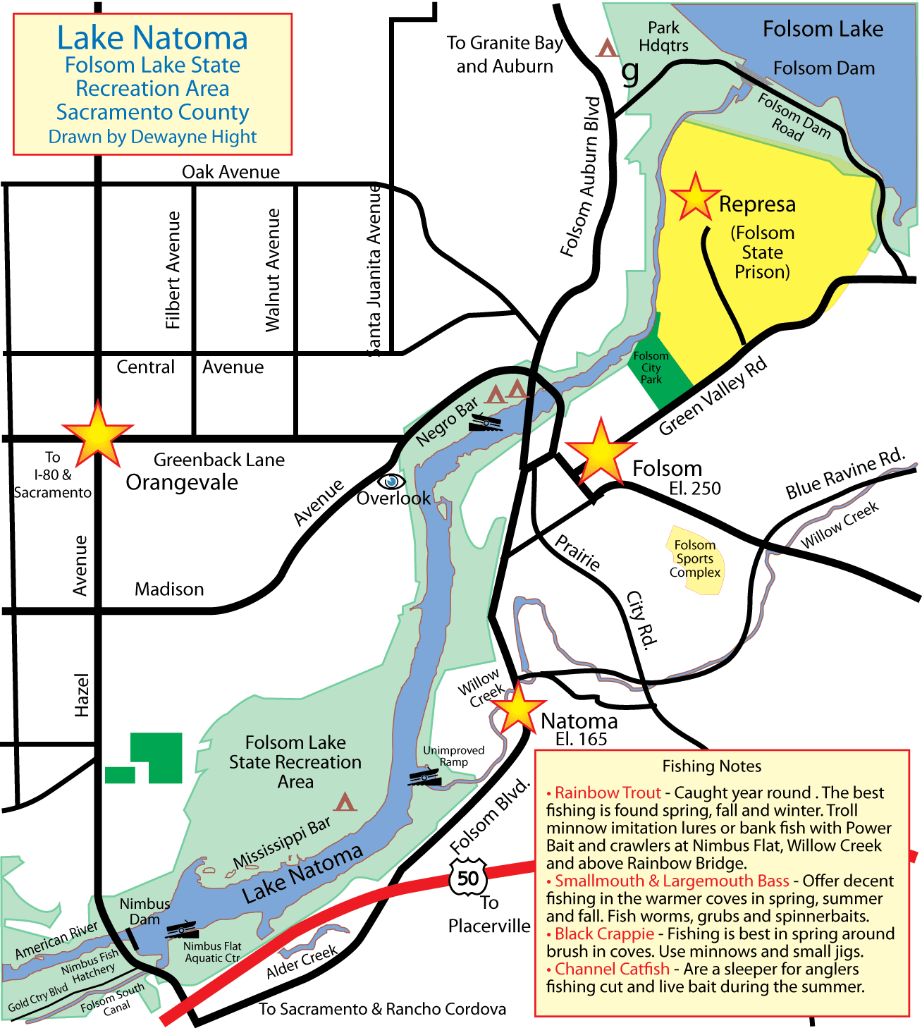 Wes' Travels to California Lakes: Lake Natoma - Sacramento County ...