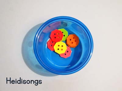 Button Shape Sorting Center- and a Freebie!