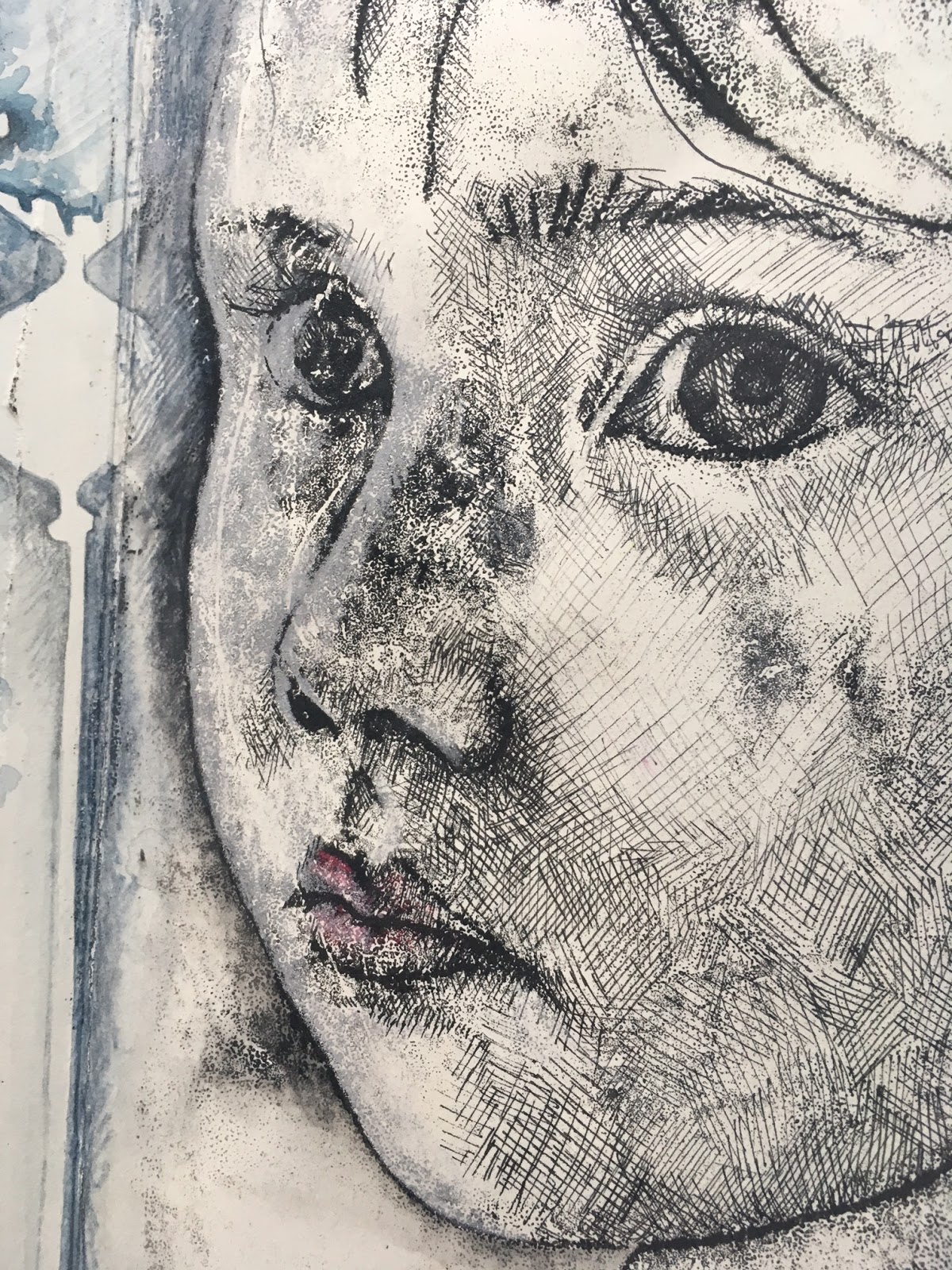 Monoprints with drawing