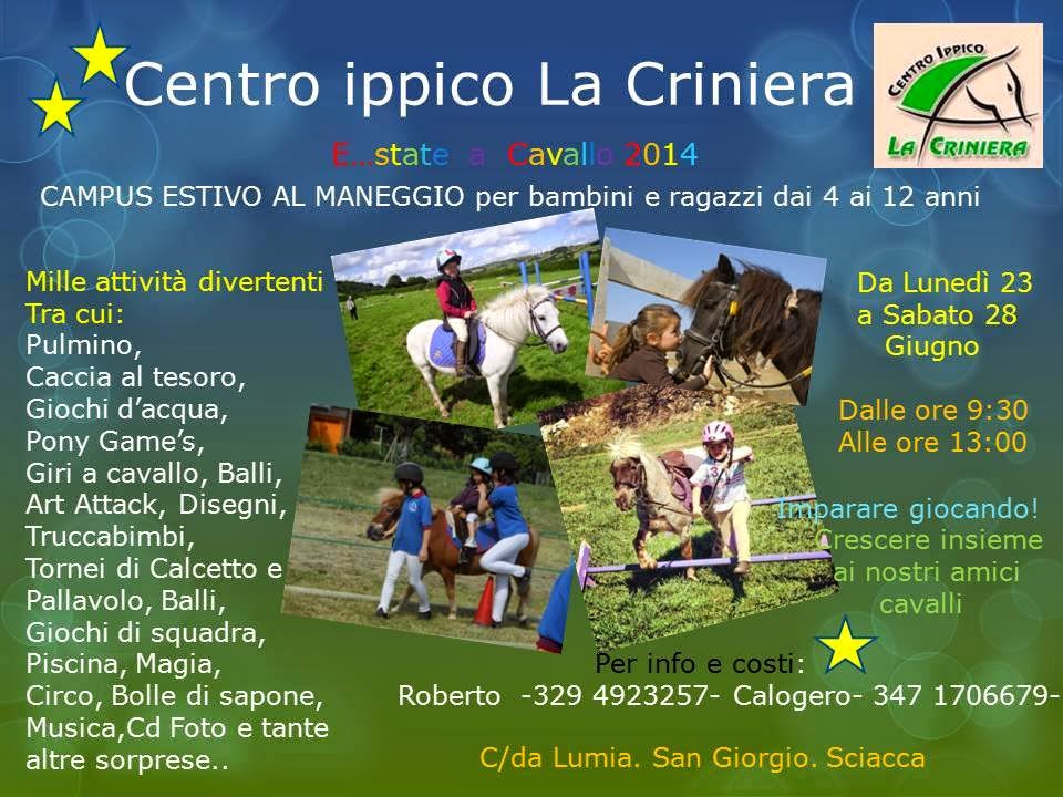 Sciacca Eventi: Centro Ippico la Criniera - Estate a Cavallo 2014