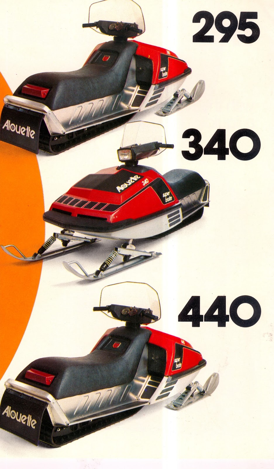 CLASSIC SNOWMOBILES OF THE PAST: 1974 ALOUETTE SUPER BRUTE SNOWMOBILES