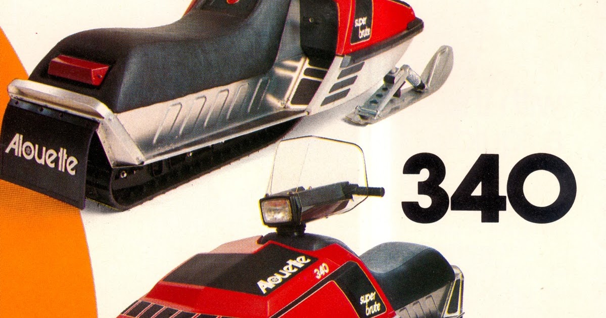 CLASSIC SNOWMOBILES OF THE PAST: 1974 ALOUETTE SUPER BRUTE SNOWMOBILES
