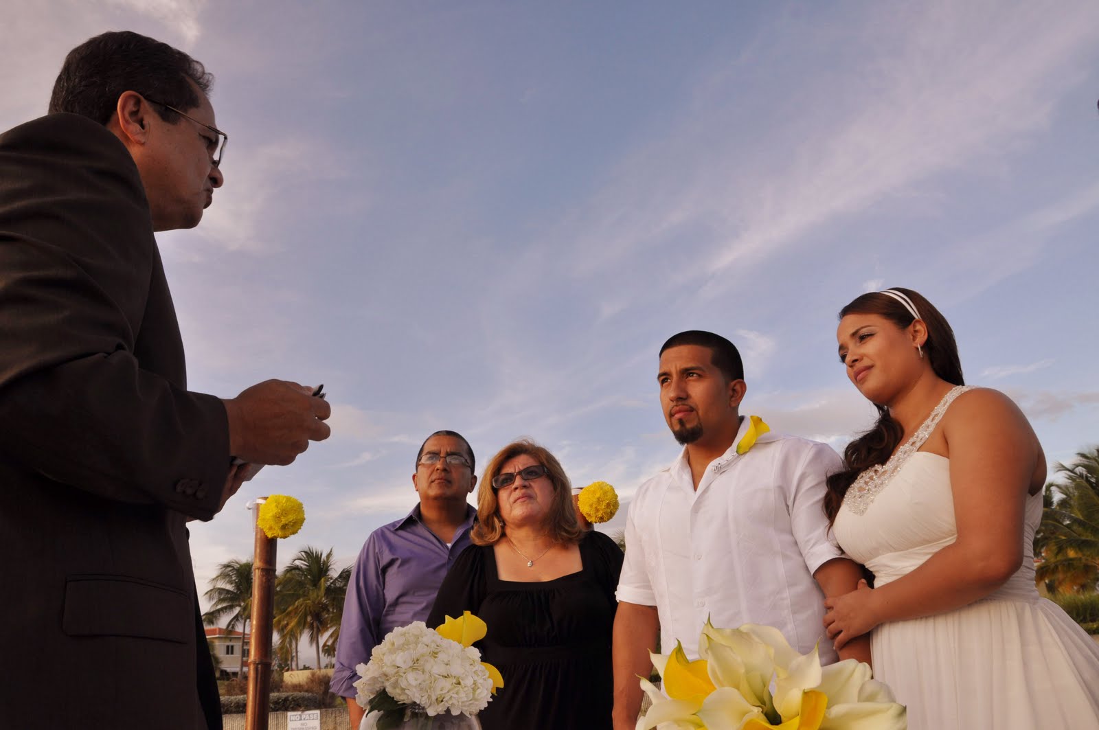 Destination wedding on the beach