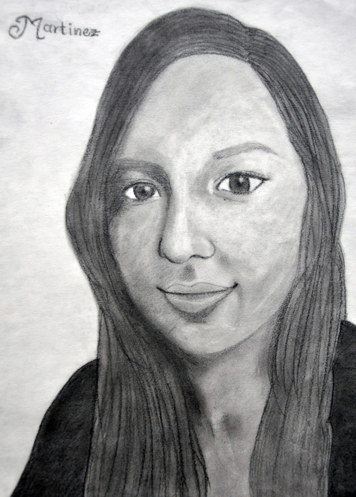 Student Art: Graphite Self Portraits