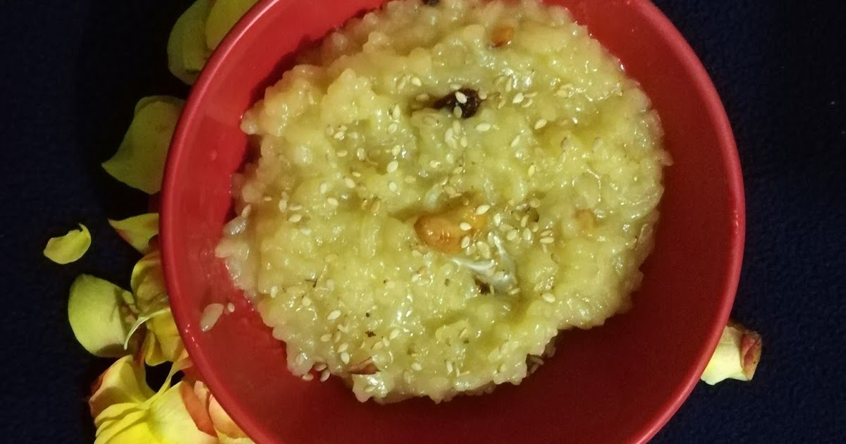 Rice Roti'n Dal: Jaggery rice/Bellam annam