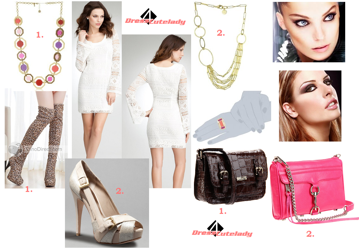 Dress4cutelady How To Dress Up A White Lace Cocktail Dress For Party
