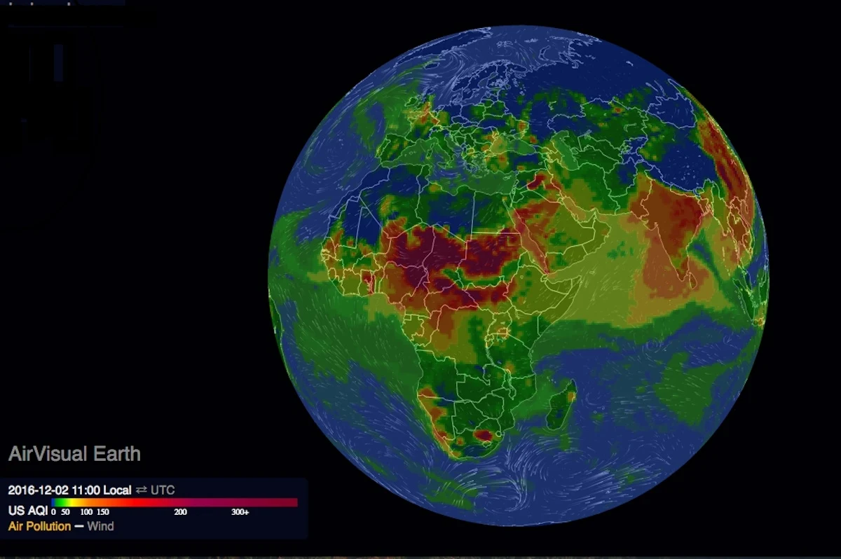 3D map shows extent of air pollution
