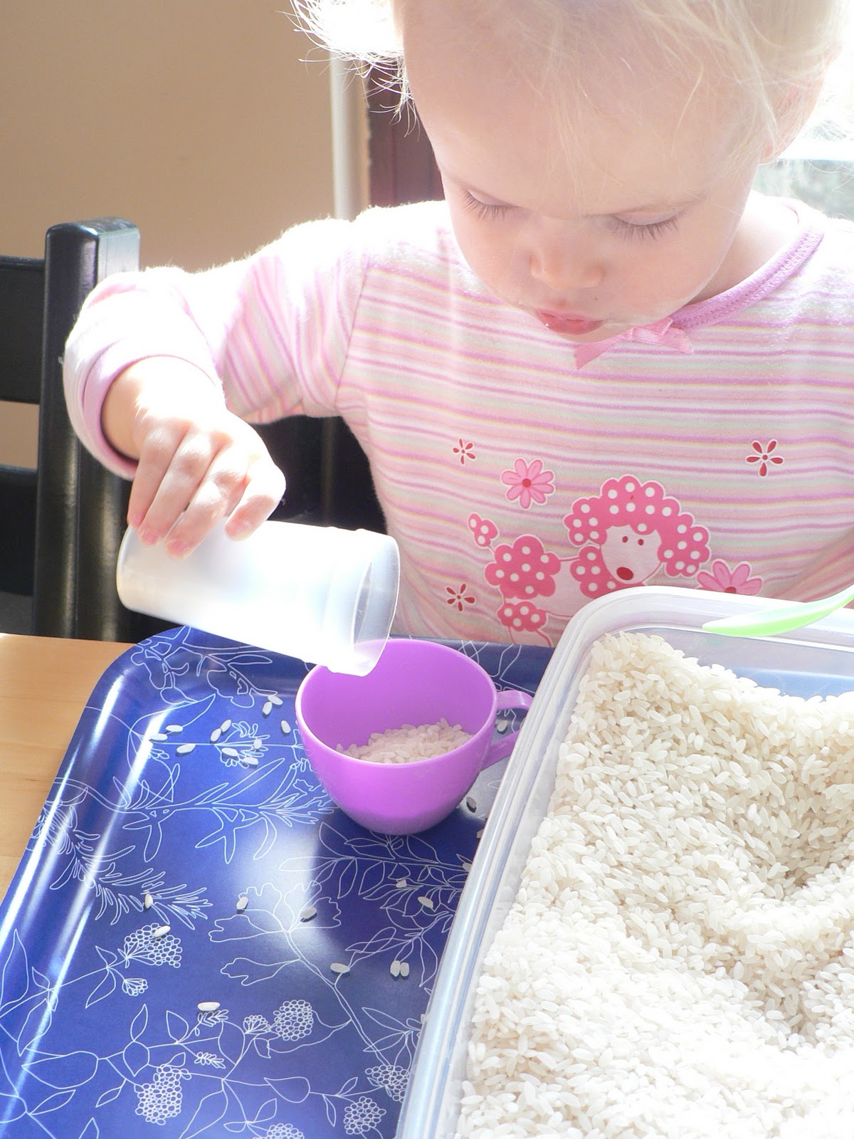 Mama Pea Pod: {Rice Sensory Tub}