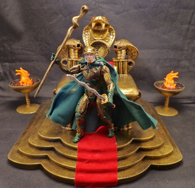 Stronox Custom Figures: GI Joe Serpentor with Cobra Throne