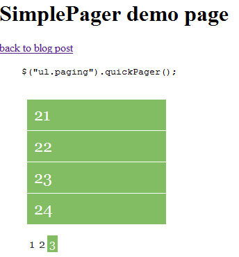 Jquery Pagination Plugins Example Tutorials Asp Net C Net Vb Net Jquery Javascript Gridview