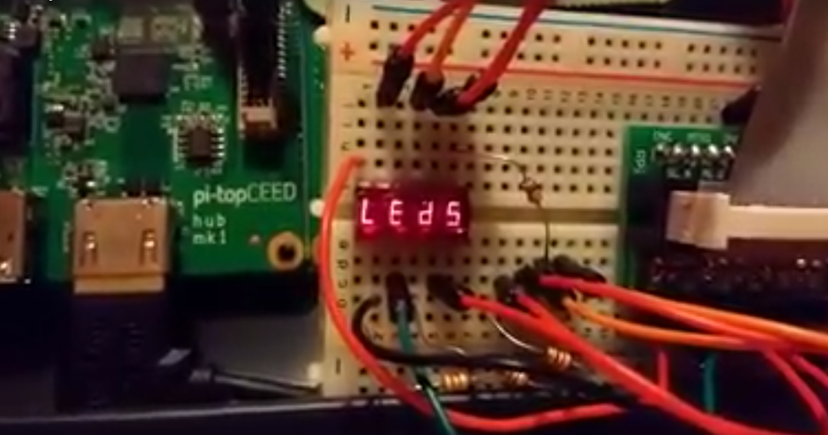 Raspberry Pi 4 Digit 7 Segment Display Gpiozero 
