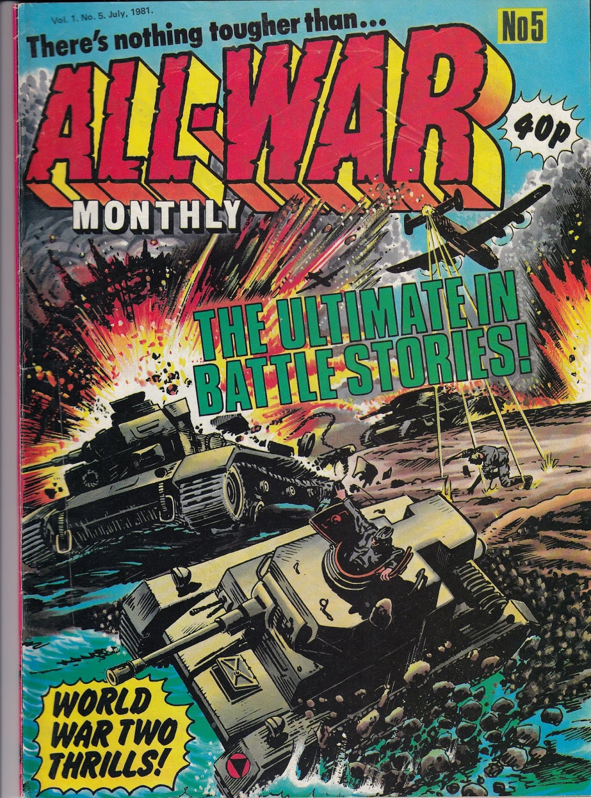 Boys Adventure Comics: All-War monthly - the first 5 issues