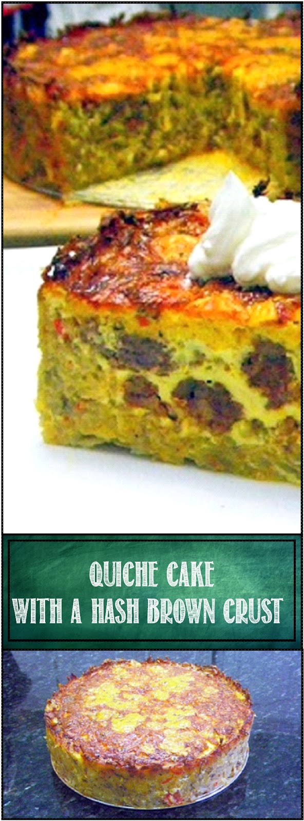 52 Ways to Cook: Quiche Cake with a Hash Brown Crust