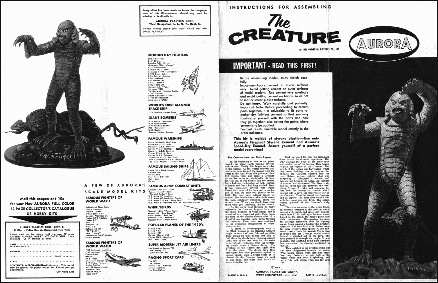 Pulp Post: Aurora Monster Model Kits ~ our original kits 1961-1966 [feedly]