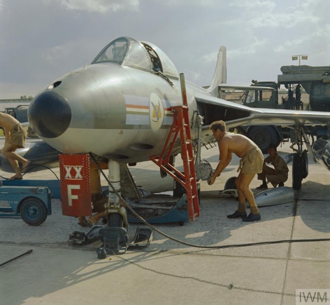 Jet & Prop by FalkeEins: Hawker Hunter FGA.9 aircraft of 20 Squadron ...
