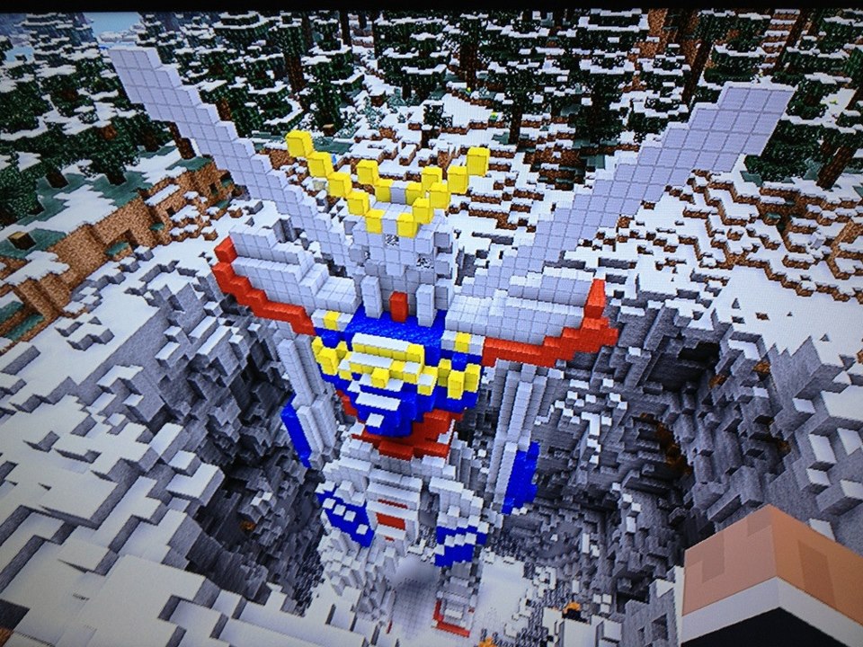 Minecraft Burning/God Gundam