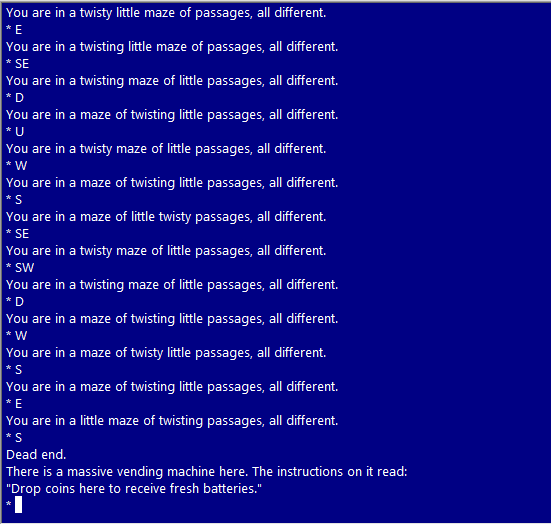 CRPG Adventures: Colossal Cave Adventure II: A Maze of Twisty Little ...
