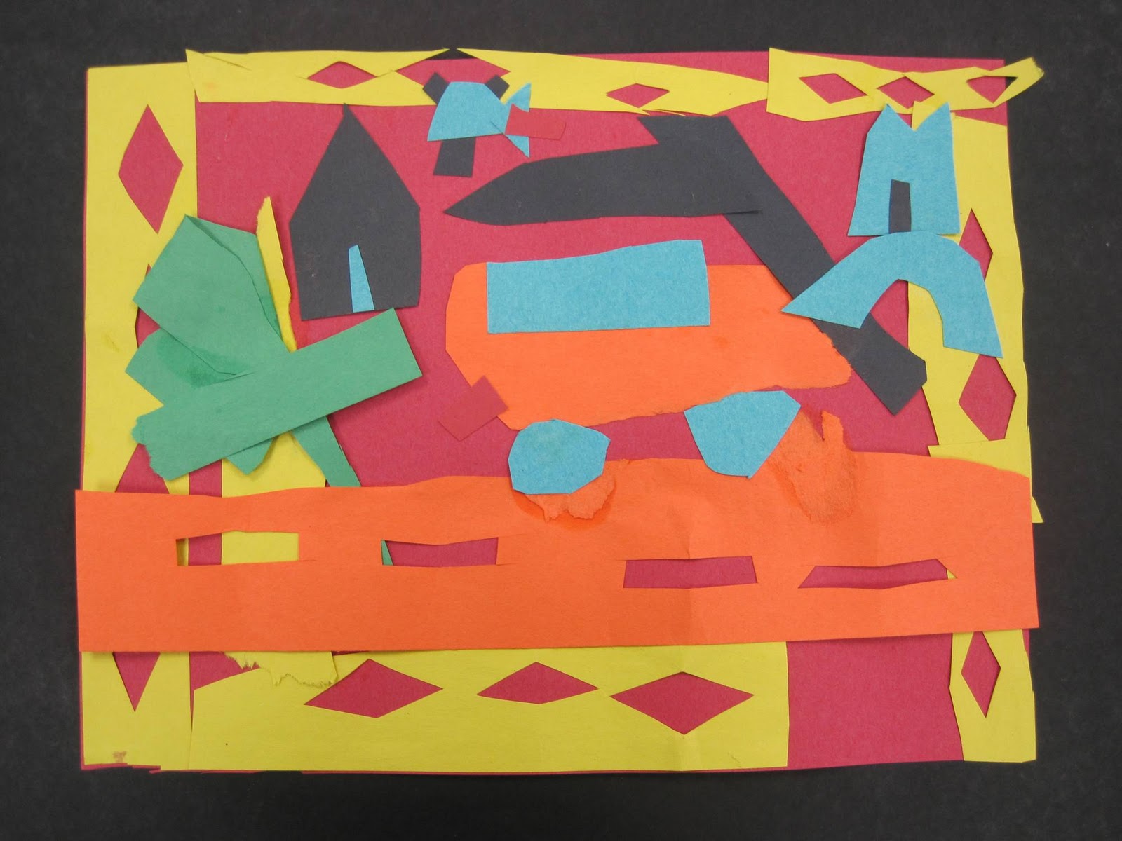 Ms. Motta's Mixed Media: 1st Grade Matisse Collages