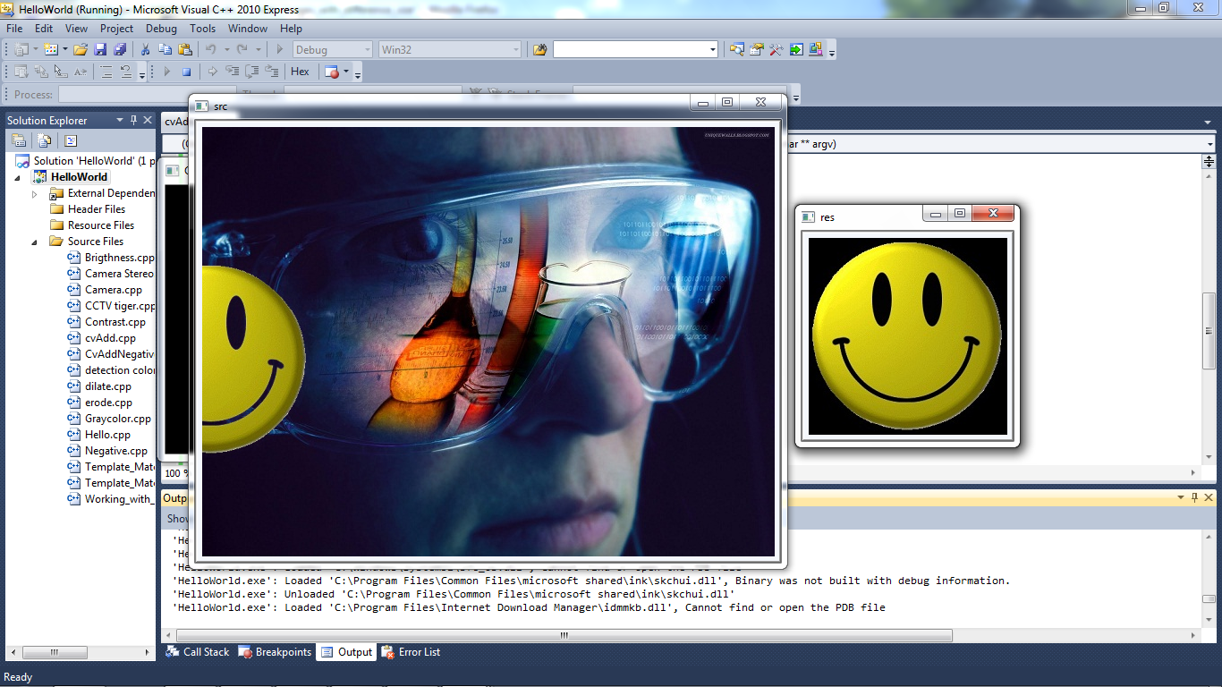 OpenCV2.1: Episode_11_Add_images_with_difference_size