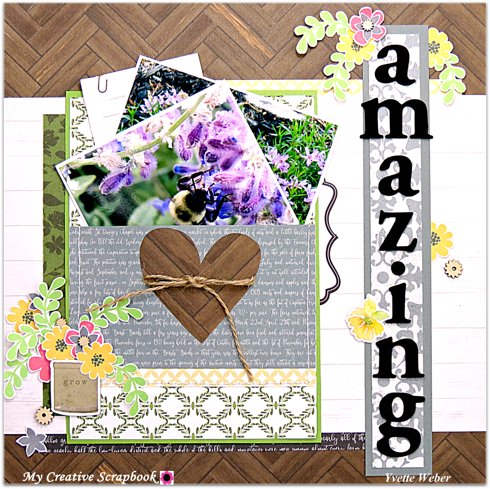 Scrapping With Yvette: Amazing | My Creative Scrapbook | January Tutorial
