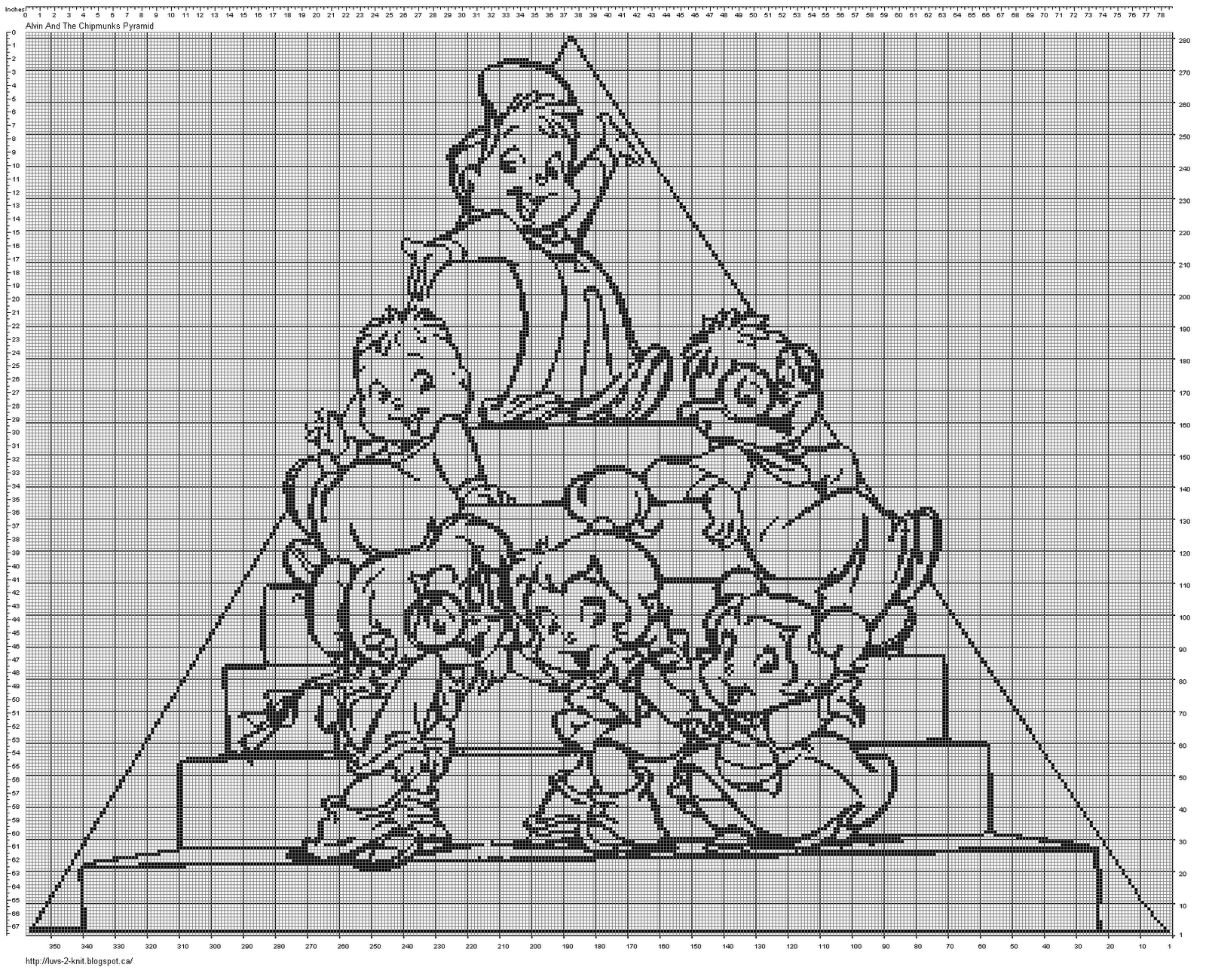 Cro Knit Inspired Creations By Luvs2knit: Chipmunks And Chipettes Charts