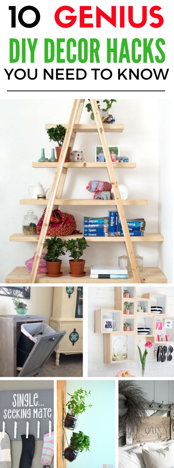 10 Insanely Genius DIY Home Decor Hacks You Have To Try - CRAFTS ON FIRE