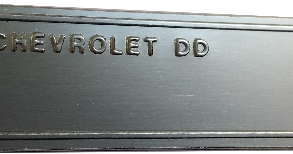 Vin Tag - Plaque Constructeur: Chevelle vin tag